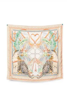 FERRAGAMO Printed Silk Foulard - Multicolor