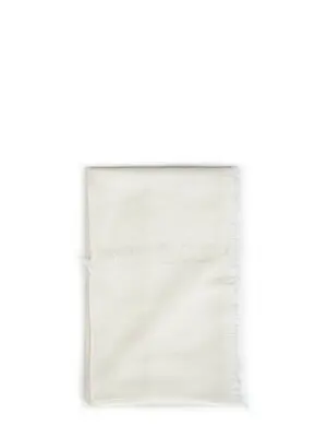 Brunello Cucinelli Ivory Cashmere And Silk Scarf