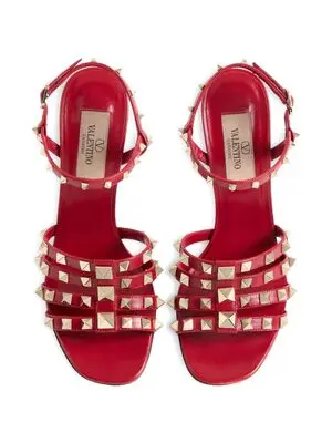 Valentino Garavani Rockstud Leather Strappy High Heel Sandals