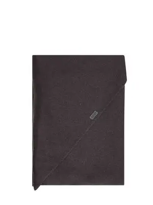 Brunello Cucinelli Coffee Cashmere Large Scarf With Monili - Multicolor