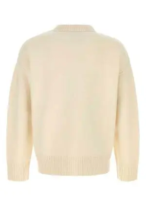 AMI Paris Ivory Wool Sweater
