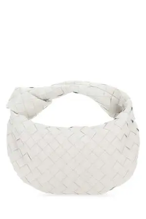 Bottega Veneta Chalk Nappa Leather Mini Jodie Handbag - White
