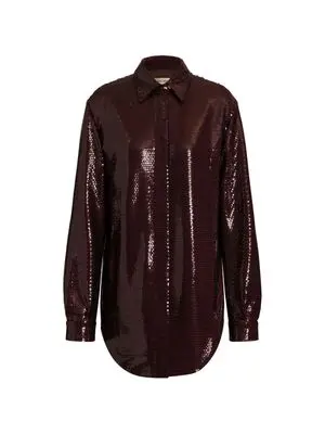 Alberta Ferretti Sequined Shirt - Multicolor
