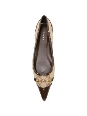 Gucci Savoy Ballet Flats With Horsebit Detail - Multicolor