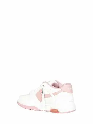Off-White Leather And Recycled Polyester "out Of Office" Sneakers
