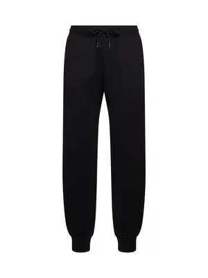 Dolce & Gabbana Black Cotton Fleece Embroidered Sweatpants - Multicolor