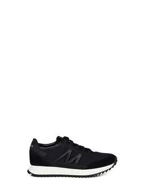 Moncler Moncler Suede And Nubuck Lace-Up Sneakers Multicolor