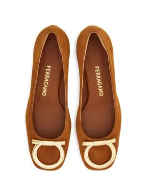 FERRAGAMO Suede Leather Pumps