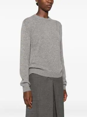 Prada Cashmere Crewneck Sweater With Embellished Collar - Multicolor