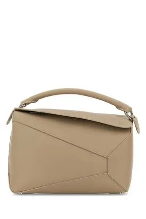 Loewe Cappuccino Leather Medium Puzzle Edge Handbag - Brown