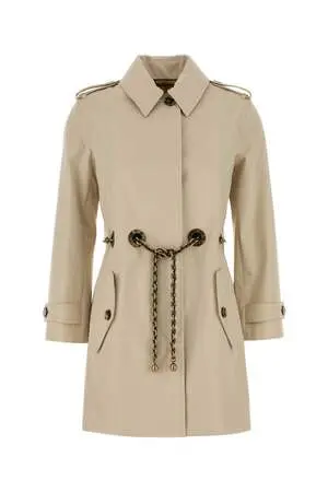 Burberry Sand Gabardine Stonehaven Trench Coat - Brown