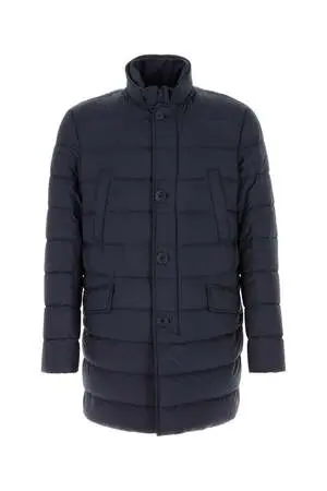 Herno Navy Nylon Padded Jacket - Blue