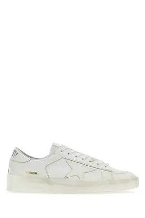 GOLDEN GOOSE Leather Stardan Sneakers - White