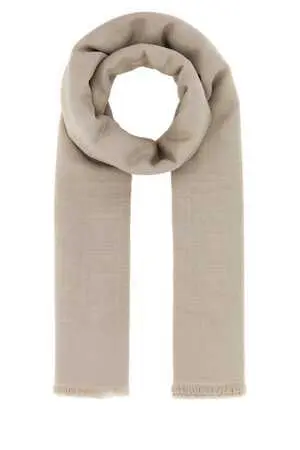 Fendi Dove Grey Wool Blend Scarf - Gray