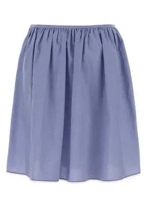 Miu Miu Embroidered Cotton Skirt - Multicolor