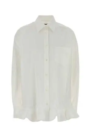Moschino Stretch Poplin Shirt - White