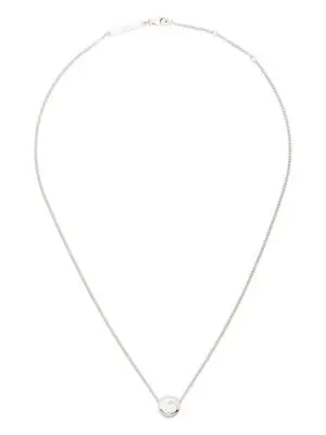 Loewe Silver Anagram Pendant Necklace - Multicolor