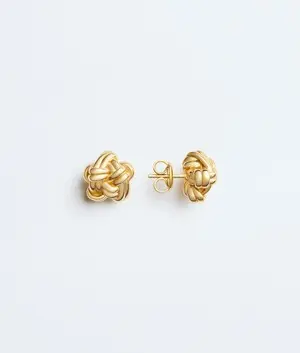 Bottega Veneta Knot Stud Earrings