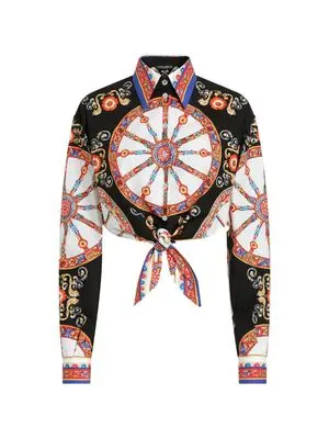 Dolce & Gabbana Carretto Print Cotton Shirt - Multicolor