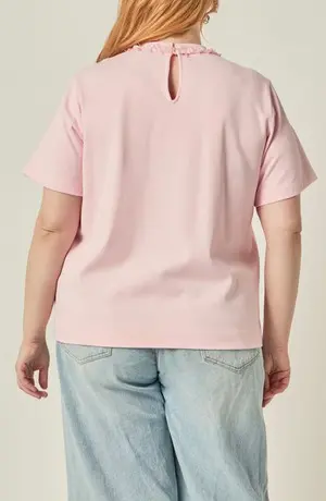 English Factory Beaded Bow T-shirt