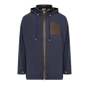 Loewe Hooded Jacket 'navy/brown - Blue