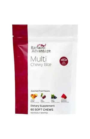 BARIATRIC ADVANTAGE Multi Chewy Bite Soft Chew Multivitamin Supplement 60 Count - None