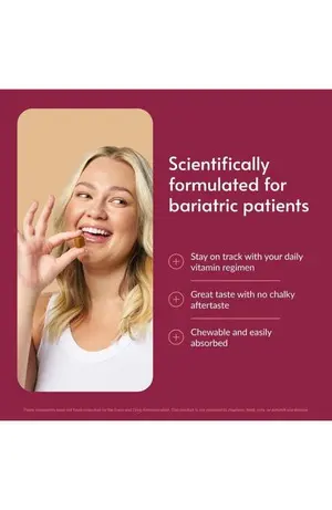 BARIATRIC ADVANTAGE Multi Chewy Bite Soft Chew Multivitamin Supplement 60 Count
