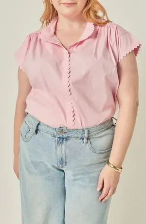 English Factory Ric-rac Cotton Shirt