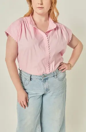 English Factory Ric-rac Cotton Shirt