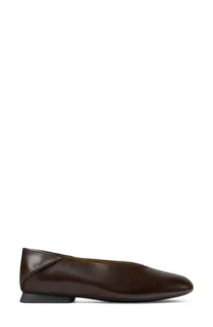 Camper Casi Myra Ballerina Flat - Dark Brown
