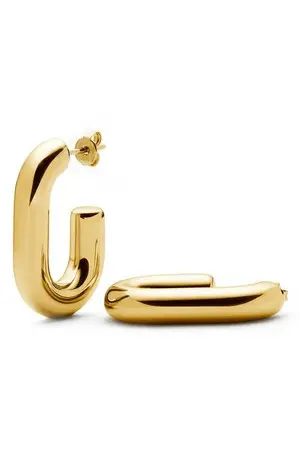 MISSOMA Chubby Oval Medium Hoop Earrings - Gold