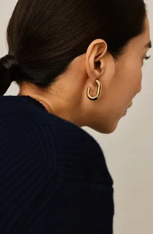 MISSOMA Chubby Oval Medium Hoop Earrings