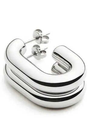 MISSOMA Chubby Oval Medium Hoop Earrings