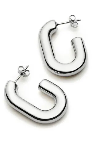 MISSOMA Chubby Oval Medium Hoop Earrings