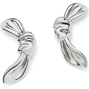 MISSOMA Mark Gong Bow Oversized Stud Earrings - Silver