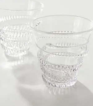 ALEXANDER KIRKEBY Set Of 2 Crystal Glasses