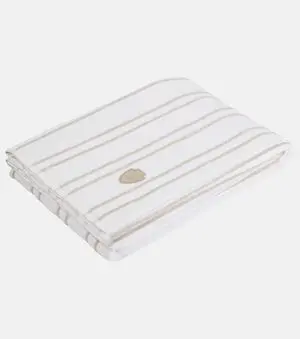 Brunello Cucinelli Striped Cotton Terry Beach Towel - Beige