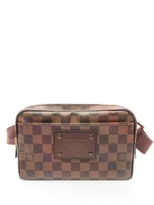 LOUIS VUITTON Damier Ebene Brooklyn Belt Bag - Brown