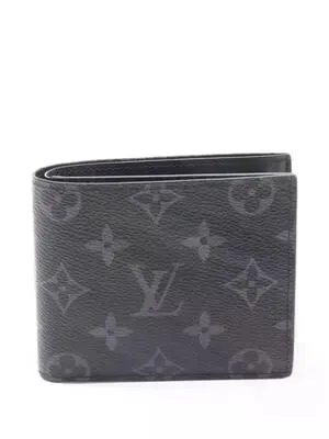 LOUIS VUITTON Portefeuille Marco Nm Monogram Eclipse Bi-fold Wallet - Black