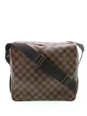 LOUIS VUITTON 2004 Naviglio Damier Ébène Crossbody Bag - Brown