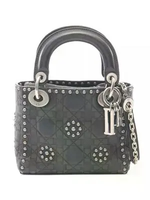 Dior 2000s Studded Tote Bag - Black