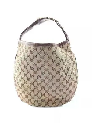 Gucci Gg Horsebit Shoulder Bag - Neutrals