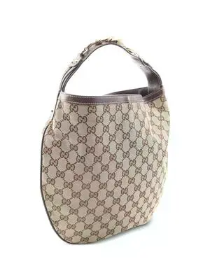 Gucci Gg Horsebit Shoulder Bag - Neutrals