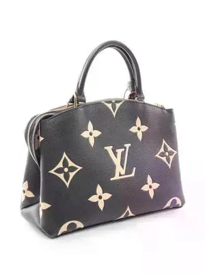 LOUIS VUITTON 2021 Pm Petit Palais Monogram Empreinte Tote Bag - Black