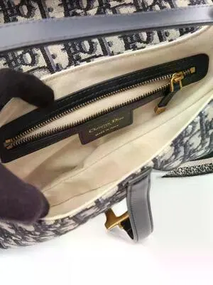 Dior 2010s Oblique Saddle Shoulder Bag