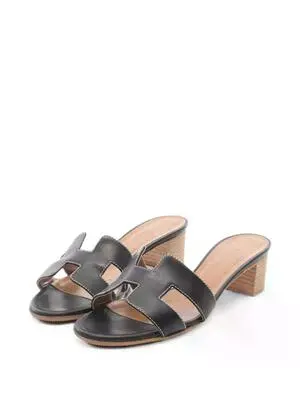 Hermès Calf Leather Oasis Mule Sandals