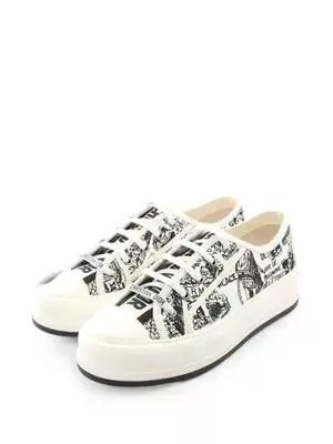Dior 2020s Walk'n' Plan De Paris Sneakers - White