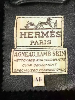 Hermès 2000s Mouton Lamb Leather Coat