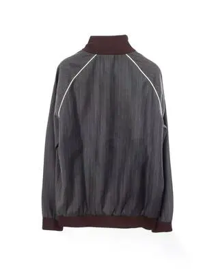 Miu Miu 2010s Pinstripe Logo-embroidered Jacket