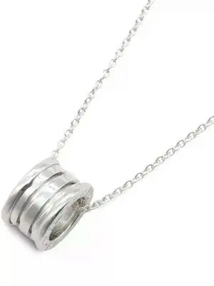 BVLGARI 18k White Gold B.zero1 Spiral Pendant Necklace